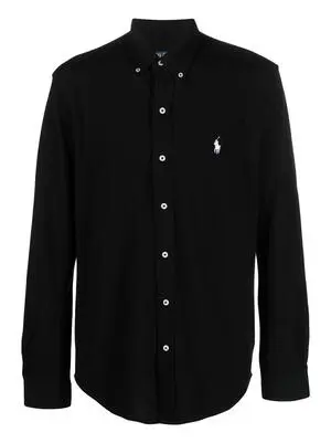 Polo Ralph Lauren Polo Pony Button-collar Shirt - Black