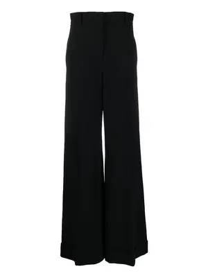 Moschino Mid-rise Palazzo Pant - Black