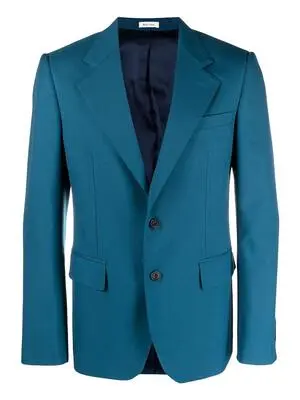Alexander McQueen Tailored Single-breasted Blazer - Blue
