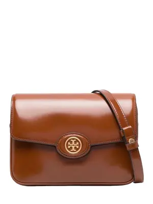 Tory Burch Logo-plaque Crossbody Bag - Brown