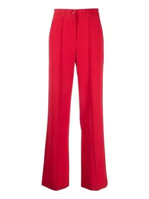 Patrizia Pepe Straight-leg Trousers - Red