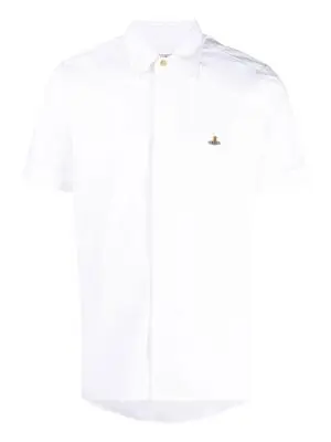 VIVIENNE WESTWOOD Organic Cotton Short-sleeve Shirt - White