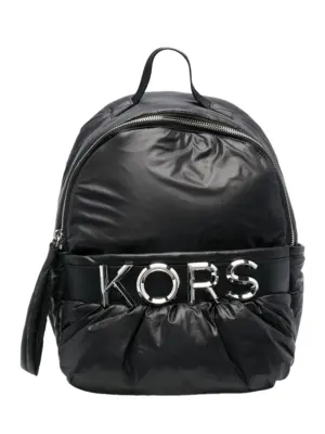 Michael Kors Leonie Logo-lettering Backpack - Black
