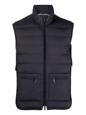 Thom Browne Down-feather Padded Gilet - Blue