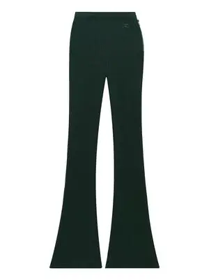 COURREGES Ribbed Flared-leg Trousers - Black