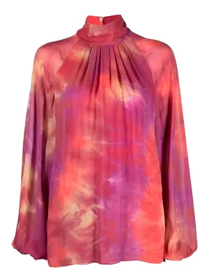 Roberto Cavalli Tie-dye Blouse - Pink