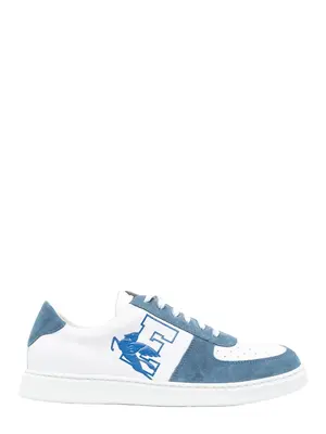 Etro Logo-print Panelled Sneakers - White