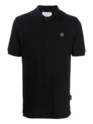 Philipp Plein Snake-logo Polo Shirt - Black