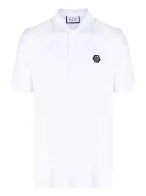 Philipp Plein Snake-logo Polo Shirt - White