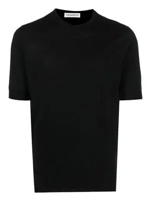 GOES BOTANICAL Merino Wool Crew-neck T-shirt - Black