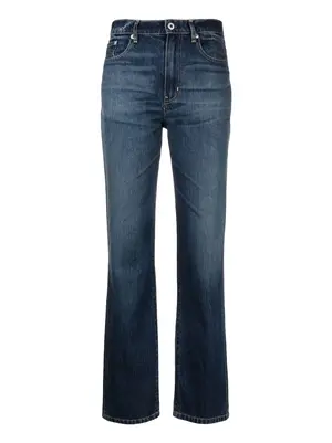 Kenzo Mid-rise Straight Jeans - Blue