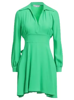 KAOS Mini Trapeze Dress - Green