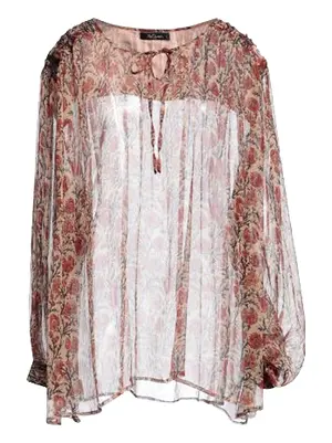 MES DEMOISELLES Floral Print Top - Beige
