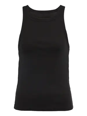 NILI LOTAN Jennifer Rib-knit Tank Top - Black