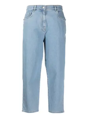 Fabiana Filippi High-waisted Cropped Jeans - Blue