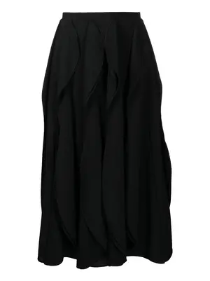 ENFOLD Enföld Draped Midi Skirt