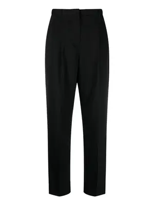 Tory Burch Wool Twill Trousers - Black