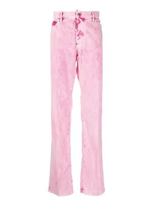 Dsquared2 Tie-dye Corduroy Trousers - Pink