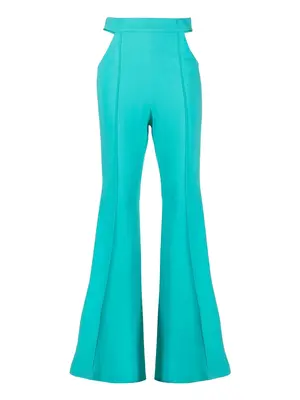 Giuseppe Di Morabito Cutout Flared Trousers - Blue
