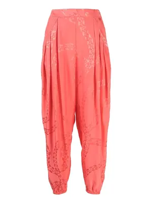 Stella McCartney Pleated Tapered Trousers - Pink