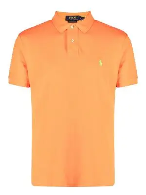Polo Ralph Lauren Embroidered-logo Polo Shirt Orange