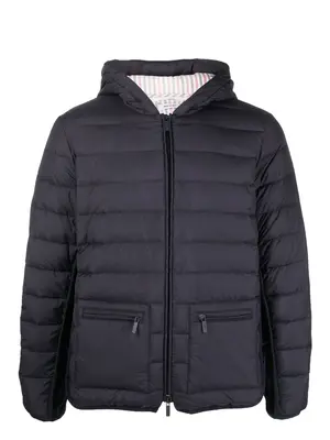 Thom Browne Zip-front Padded Jacket - Blue