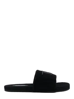 TOM FORD Logo-embroidered Mules - Black