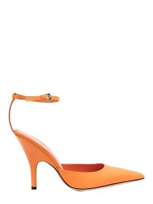 By Far Ankle Strap 70mm Pumps - Orange