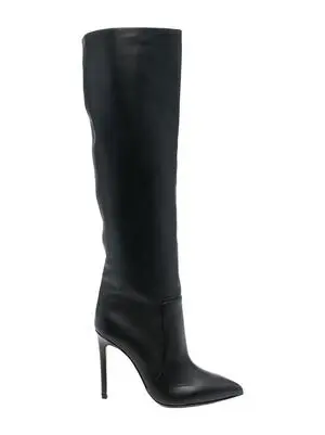 Paris Texas 110mm Knee-high Stiletto Boots - Black