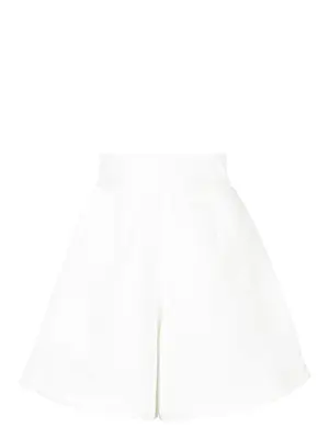 BAMBAH High-waisted Floral Shorts - White