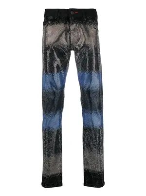 PHILIPP PLEIN Philipp Plein Gradient Crystal-Embellished Jeans