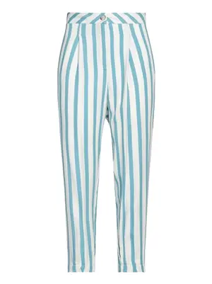 SOALLURE SOALLURE Tapered Striped Pants Blue