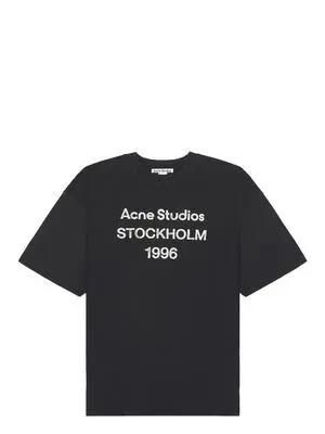 Acne Studios Exford U 1996 T-shirt In Black - Faded Black