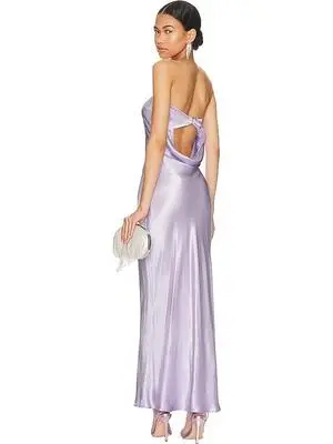 Bec & Bridge Moondance Strapless Midi Dress - Lilac