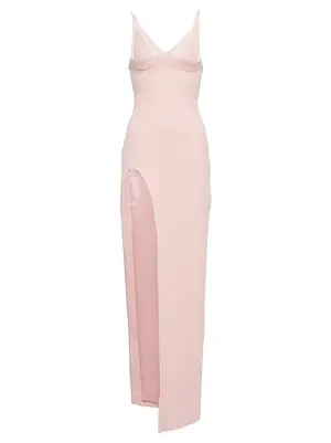 David Koma Side-slit Maxi Dress - Pink