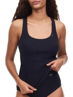 Chantelle Cotton Comfort Racerback Tank - Black
