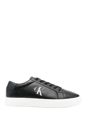 Calvin Klein Low-top Leather Sneakers - Black