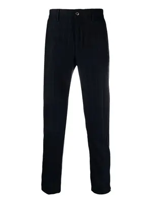 Incotex Pinstripe Tailored Trousers - Blue