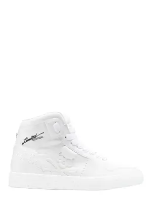 Philipp Plein Super Street Skull Bones Hi-top Sneakers - White