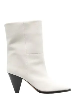 Isabel Marant 75mm Rouxa Suede Boots - Neutrals