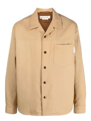Marni Virgin Wool Shirt Jacket - Neutrals