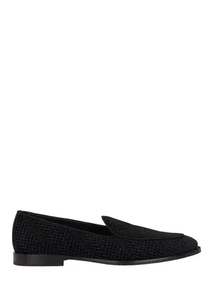 Dolce & Gabbana Velvet Slippers - Black