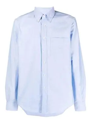 Aspesi Long-sleeve Patch-pocket Shirt - Blue