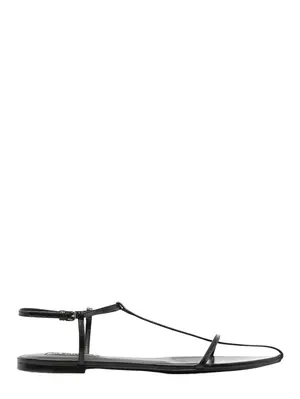 JIL SANDER Cage Flat Sandals - Black