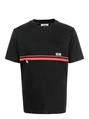 Gcds Logo-print Short-sleeve T-shirt - Black