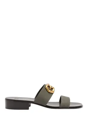 GIUSEPPE ZANOTTI Gregorie Logo-plaque Sandals - Black