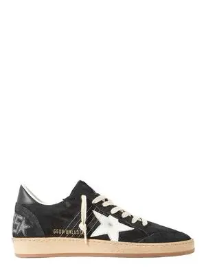 GOLDEN GOOSE Ball Star Distressed Sneakers - Black