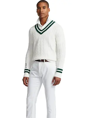 Ralph Lauren Classic Fit Performance Twill Pant Pure White
