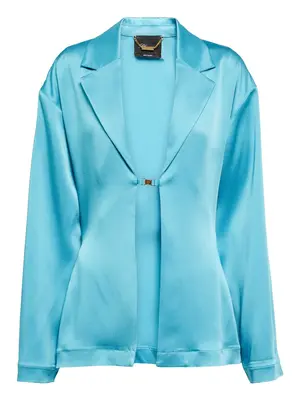 Blumarine Satin Top - Blue