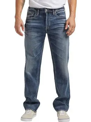 SILVER JEANS CO. Grayson Classic Fit Straight Leg Jeans - Indigo